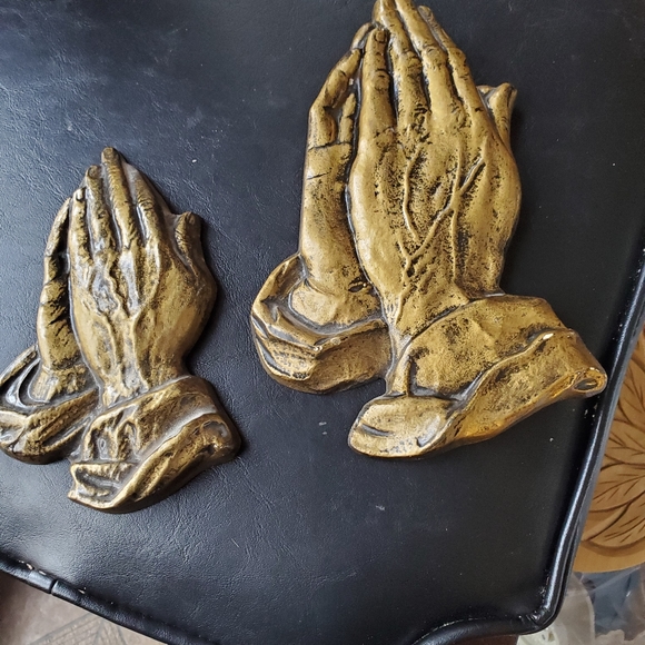 Art | Chalk Ware Praying Hands Large And Small Set | Poshmark